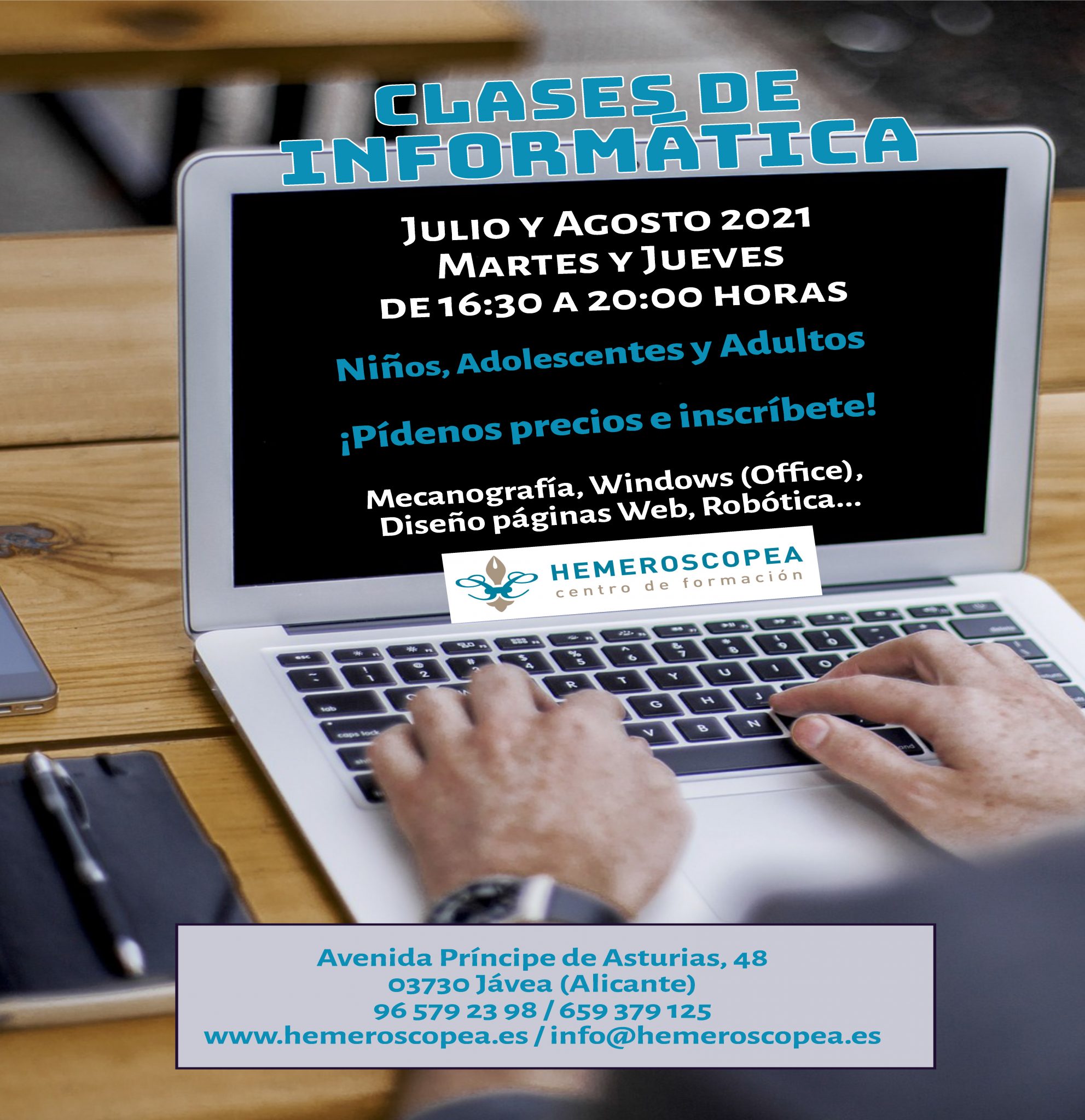 CLASES DE INFORMÁTICA – HEMEROSCOPEA